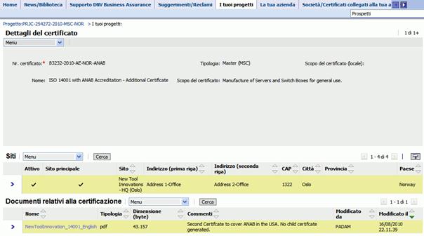 Le pagine di eAdvantage